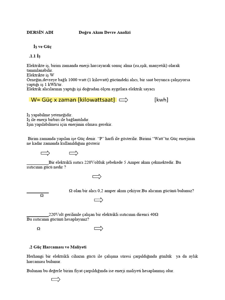 UMEK105 Bolum 6 | PDF