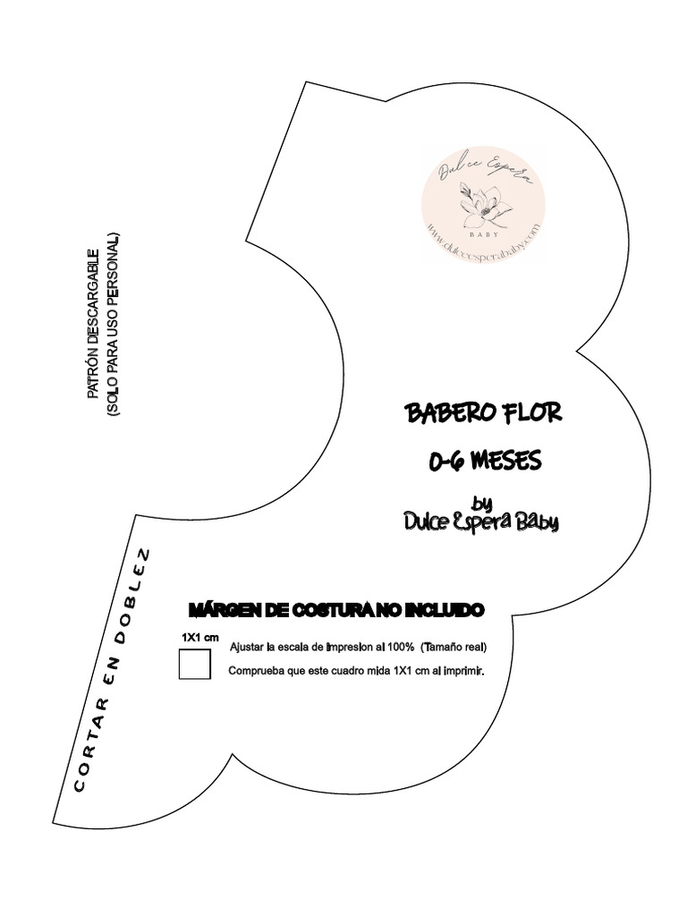 Patron Babero Flor | PDF