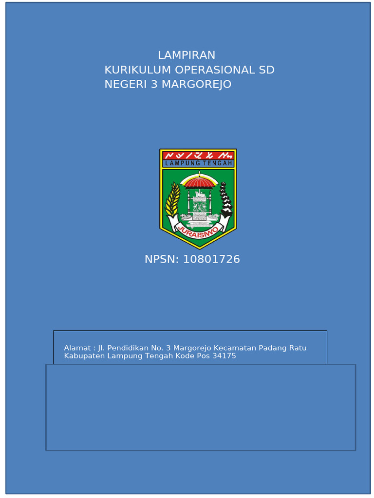 Lampiran - KOSP SDN 1 SRI AGUNG2023 - 2024 | PDF | Kesehatan Holistik ...