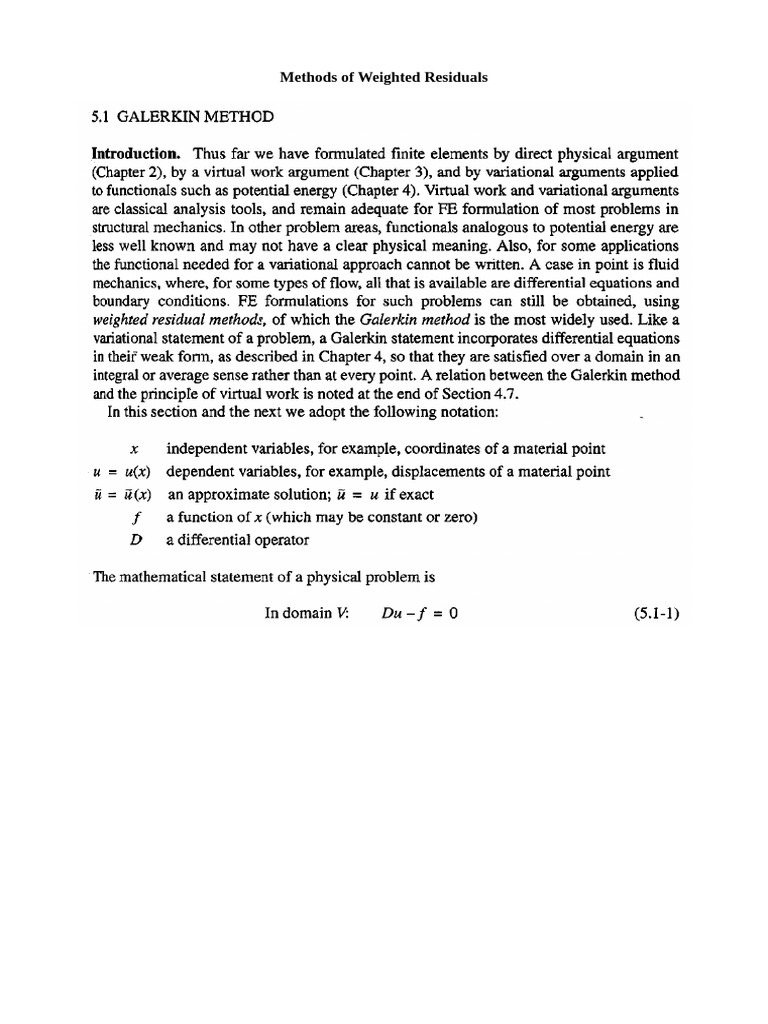 Methods of Weighted Residuals | PDF