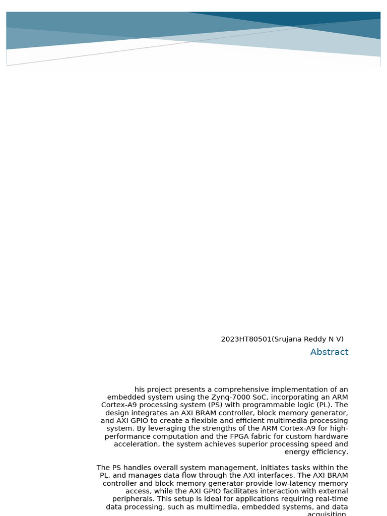 Zynq-7000 SoC for Embedded Systems | PDF | System On A Chip | Embedded System