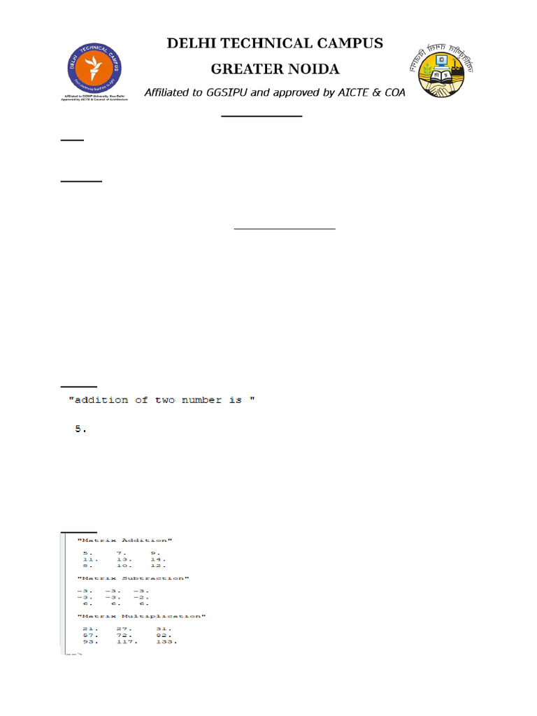 PS - Lab - Manual - 4th - Sem (1) ANIL | PDF | Matrix (Mathematics) | Algebra