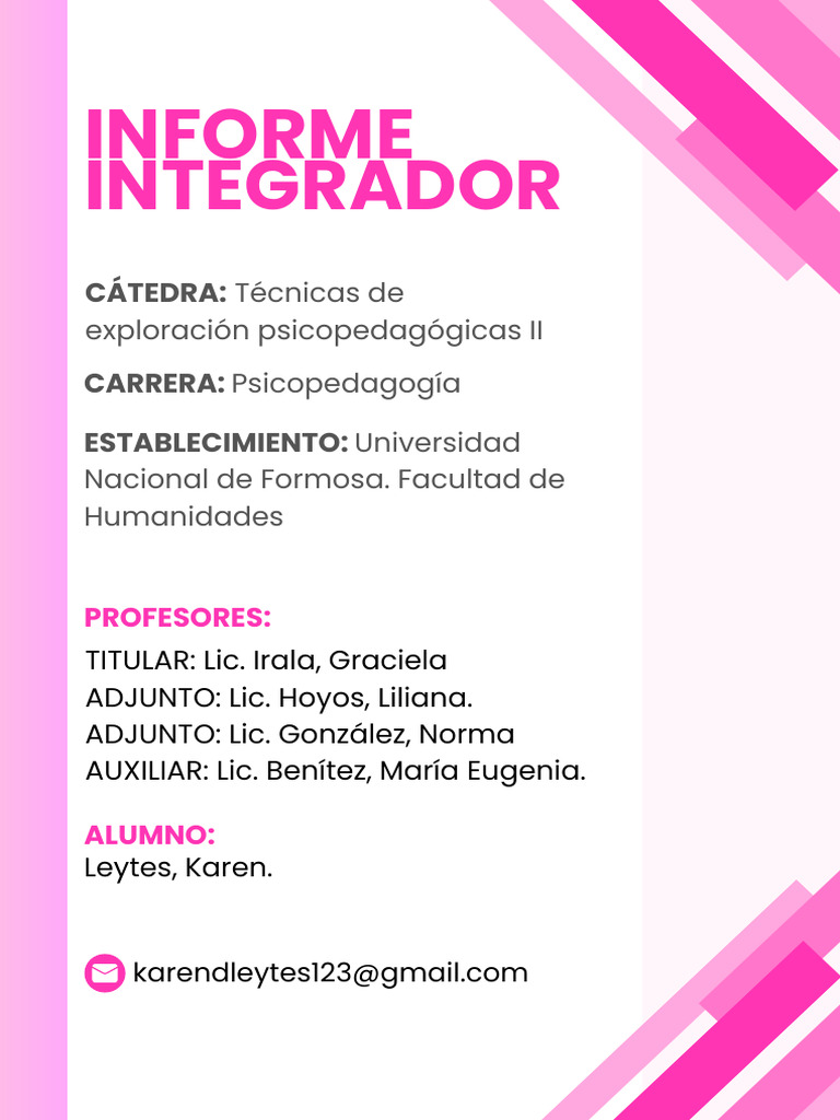 Informe Integrador | PDF