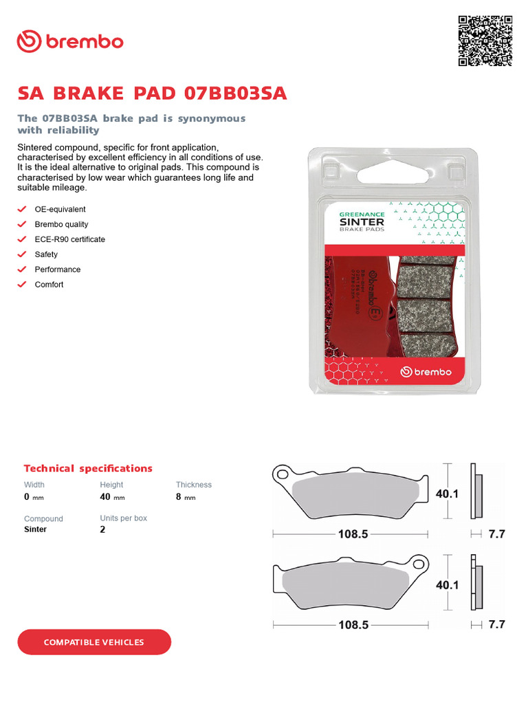 Brembo 07BB03SA | PDF