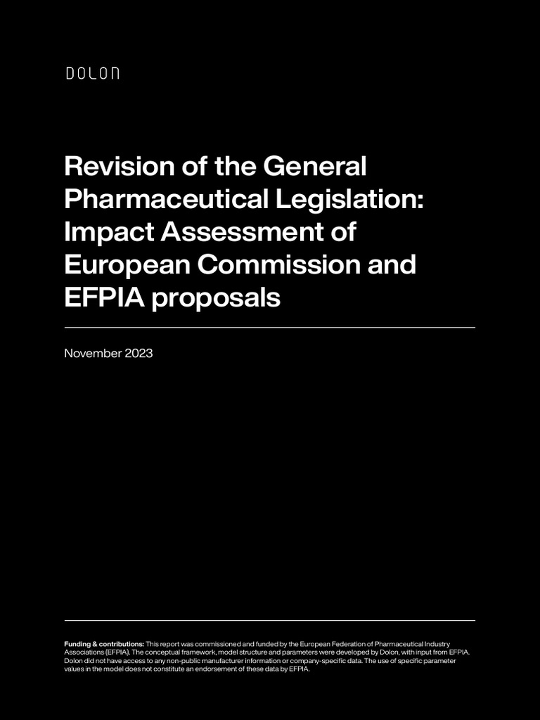 Revision of The General Pharmaceutical Legislation GPL Impact ...