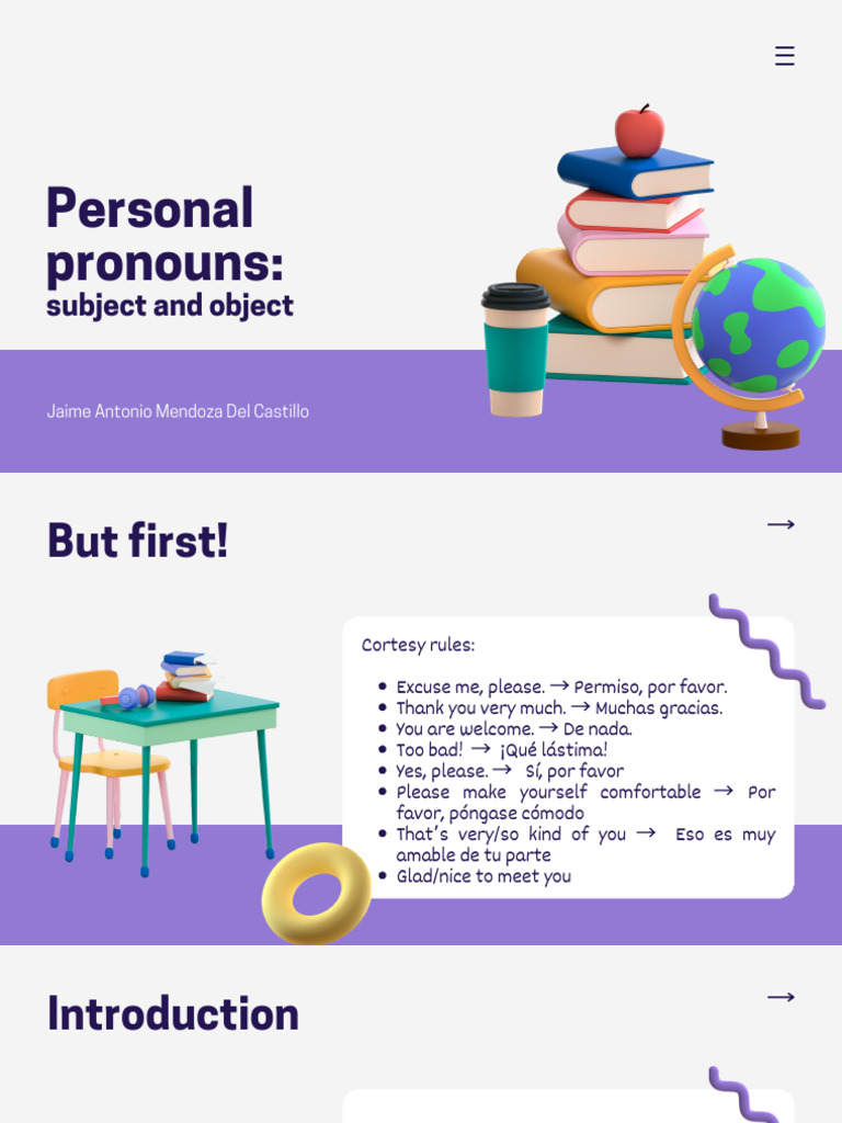 Personal Pronouns Subject and Object Colors - 20240527 - 122815 - 0000 ...