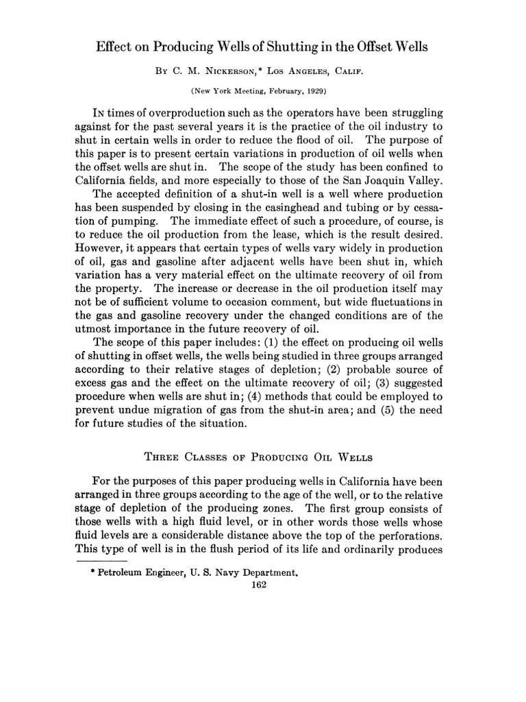 SPE-929162-G - Effect On Producing Wells of Shutting in The Offset ...