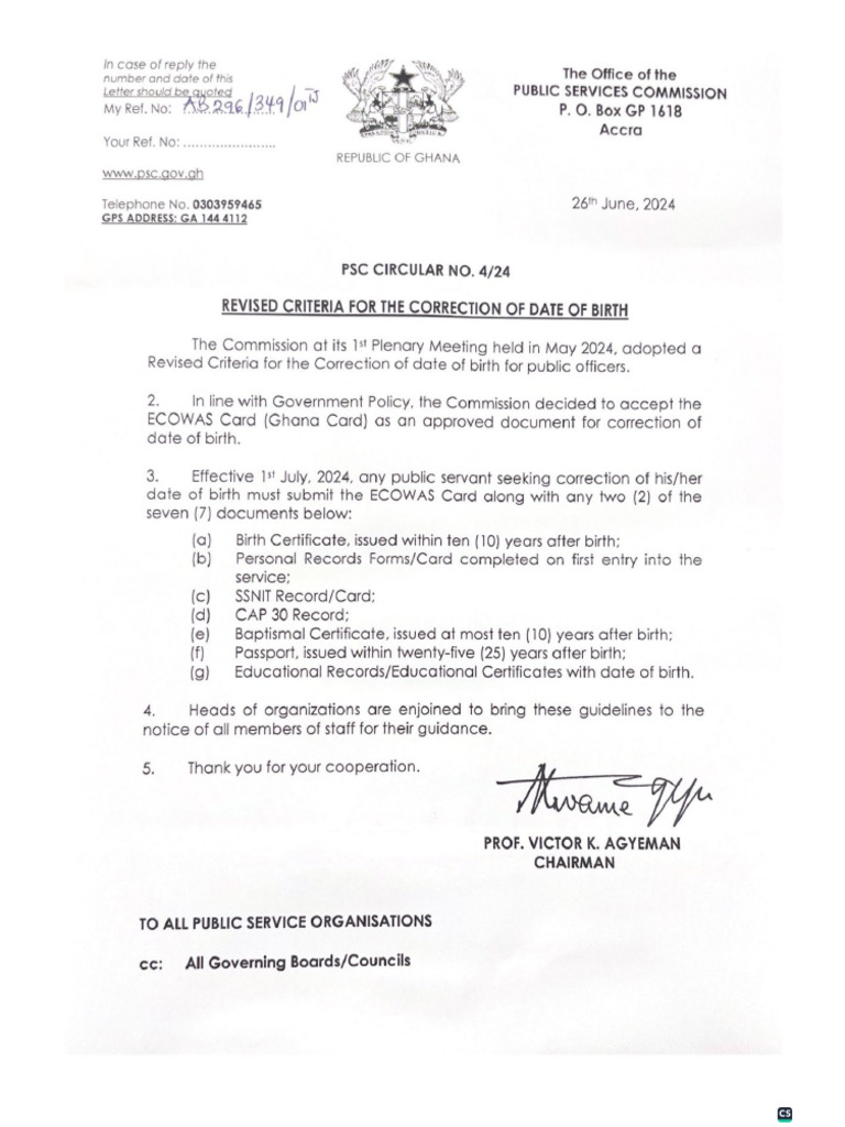 Revised Critea For DOB | PDF