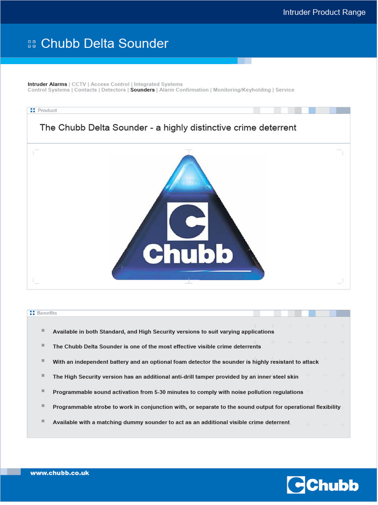 Chubb - Delta Sounder | PDF
