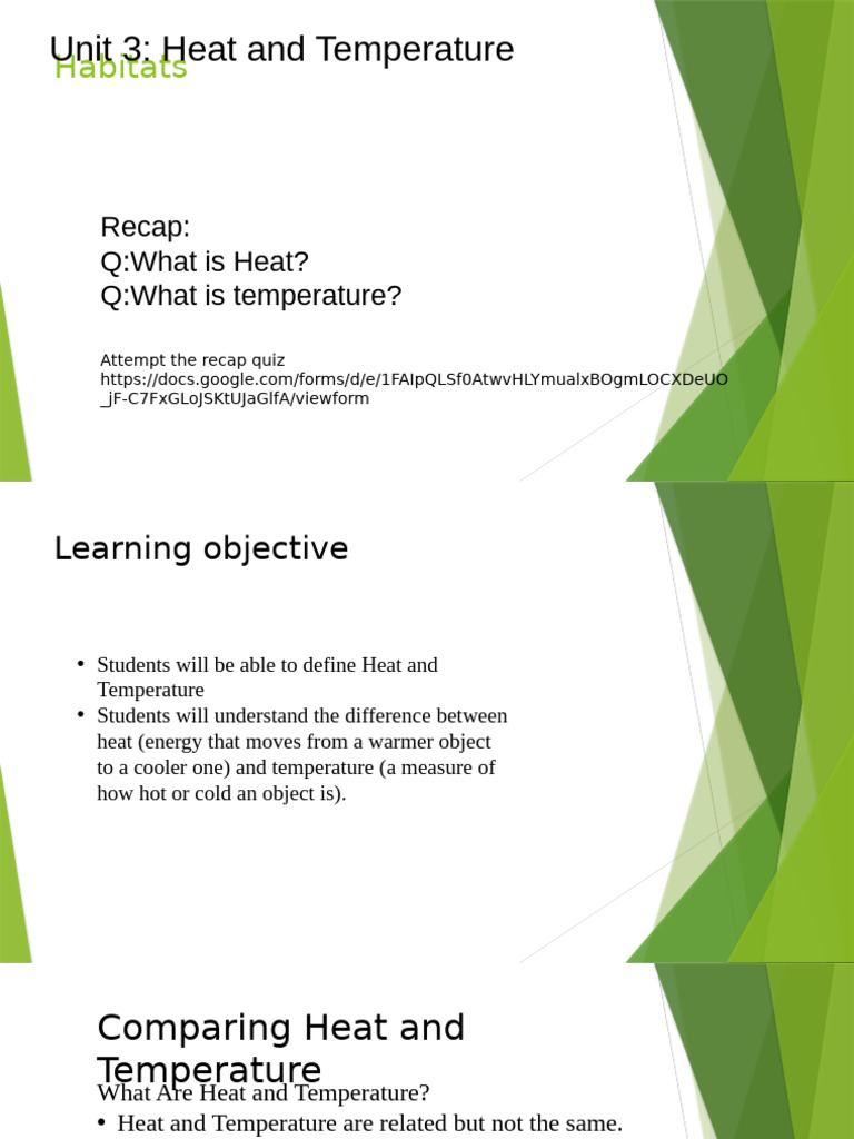 Heat and Temperature | PDF