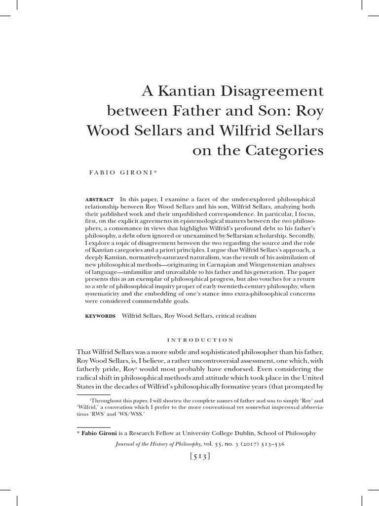 A Kantian Disagreement Between Father An | PDF | Immanuel Kant ...