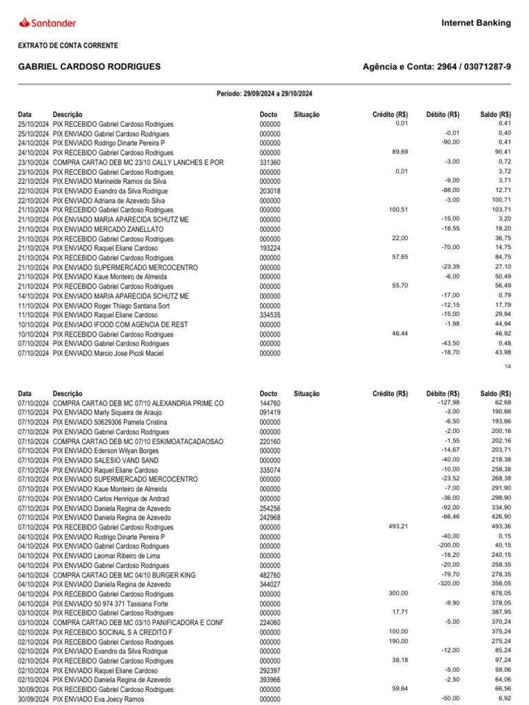 extrato_conta-2 | PDF | Jargão corporativo | Corporações