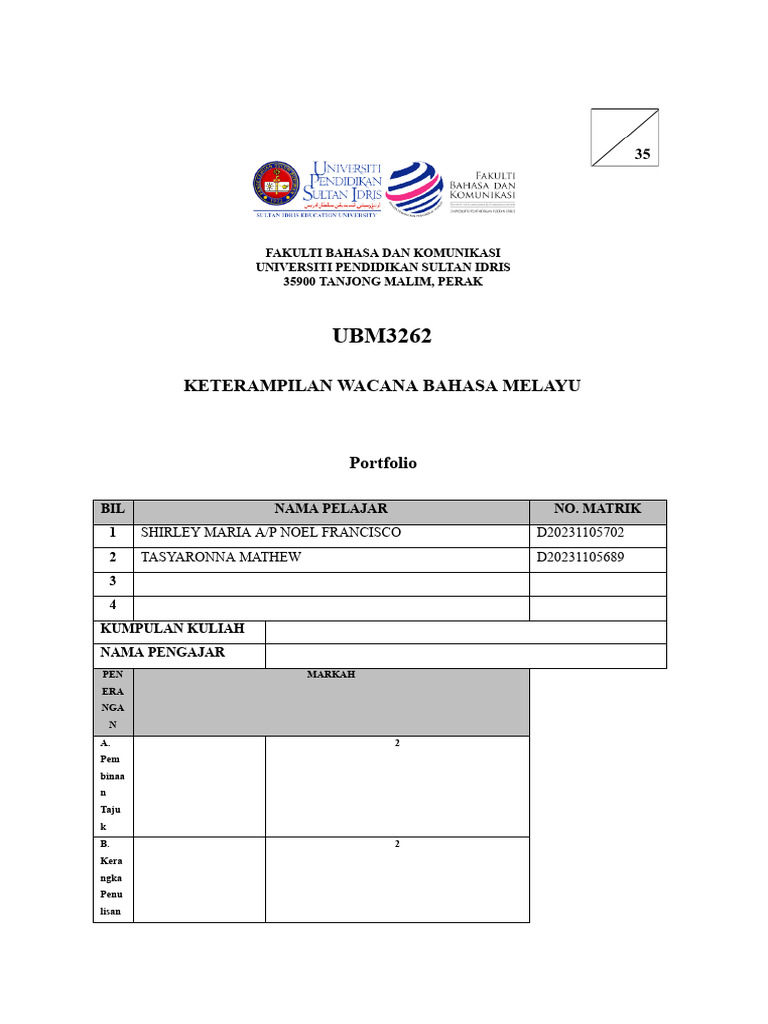 A232 - Templat Portfolio | PDF