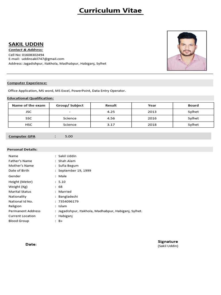 Sakil Uddin 2024 | PDF