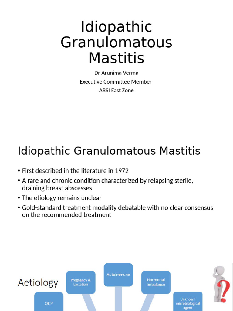 ABSI Idiopathic Granulomatous Mastitis Final | PDF | Self-Improvement