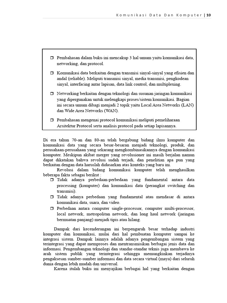 Komunikasi Data Dan Jaringan Komputer Pertemuan 1 | PDF | Bisnis