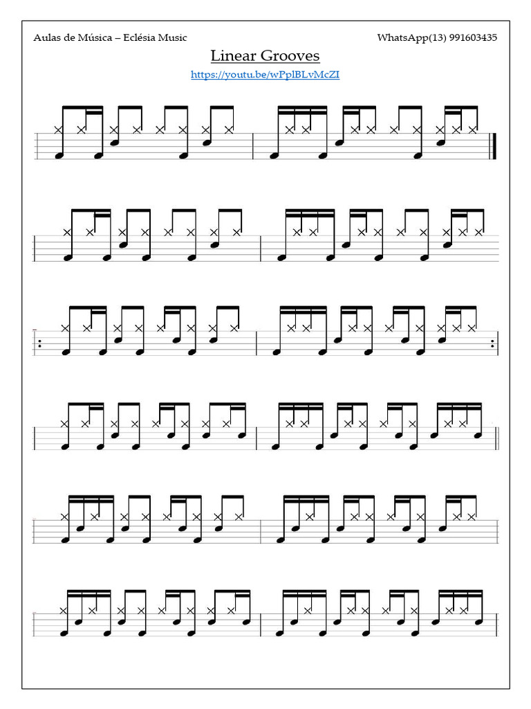 Aulas de Música Linear Grooves | PDF