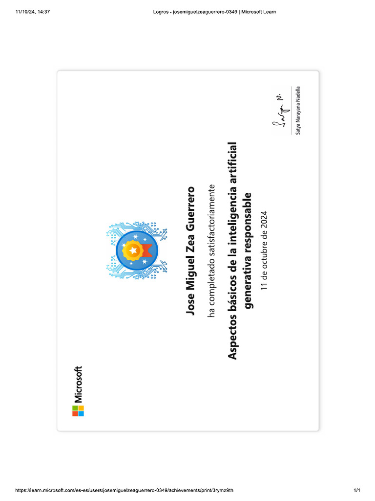 Basic Aspects of Gen AI Certificate | PDF