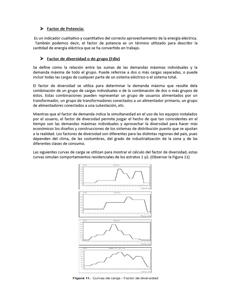 Factor de Diversidad Simultaneidad de Demanda 5 PDF Free | PDF ...