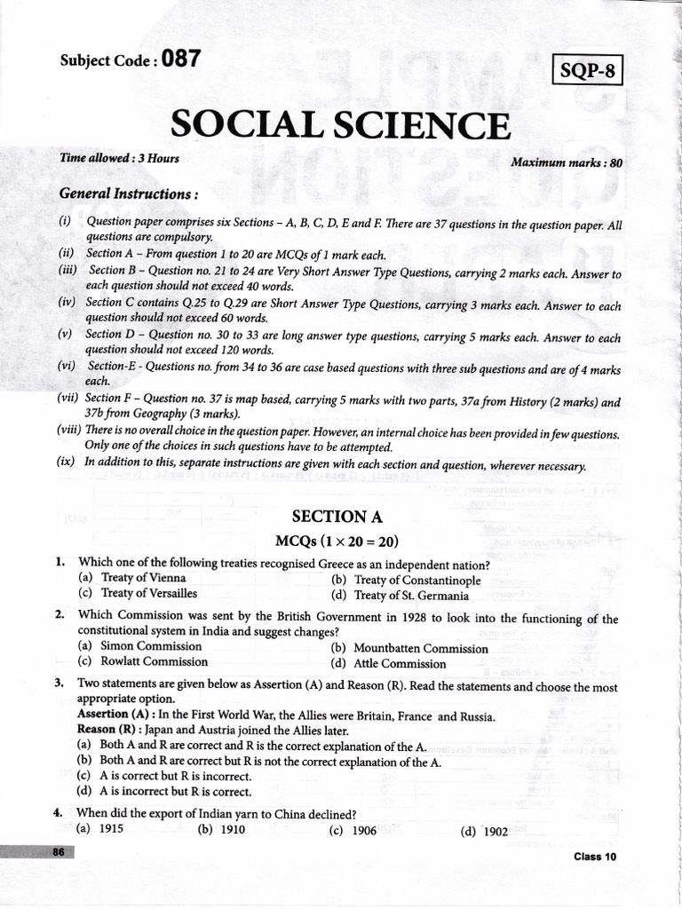 10th So. Sci. SQP - 8 - 20230228 - 0001 | PDF