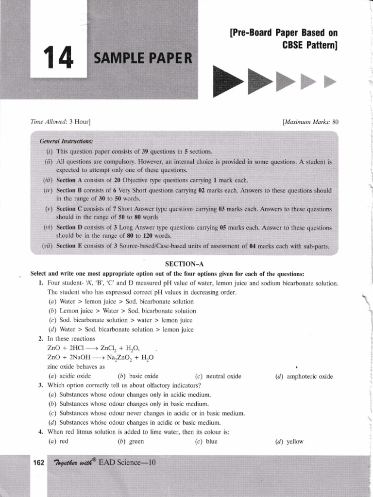 10th Cbse Science S.P. 14 - 20230214 - 0001 | PDF | Rainbow | Metals