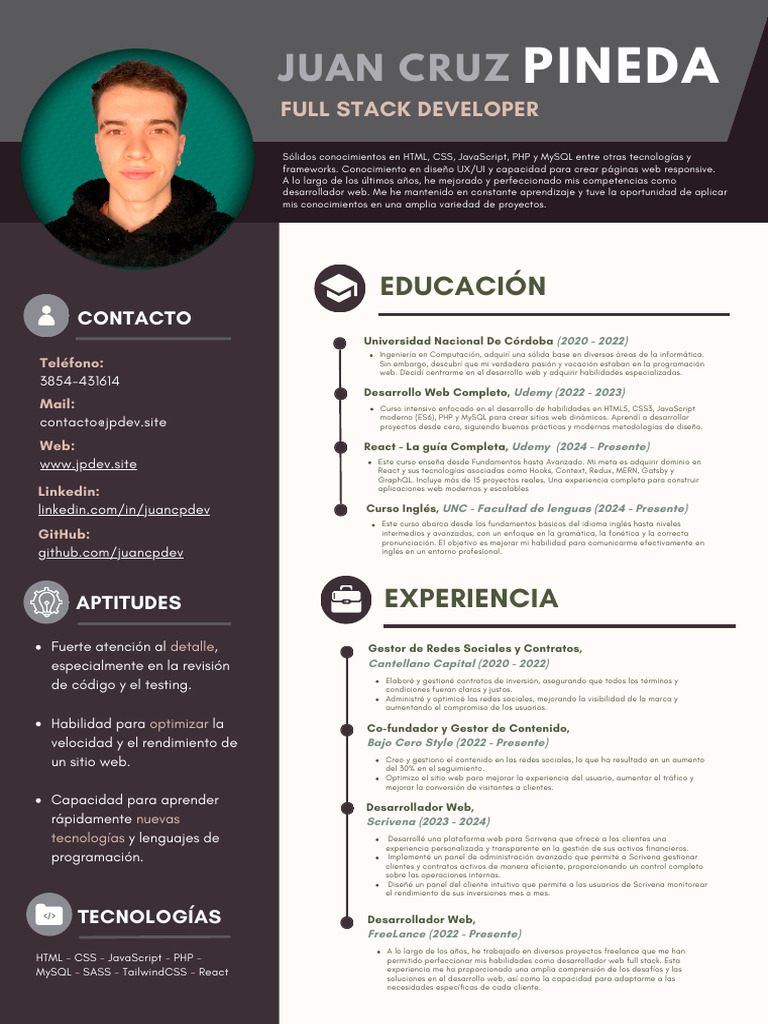 Currículum Vitae | PDF | Red mundial | Internet y web
