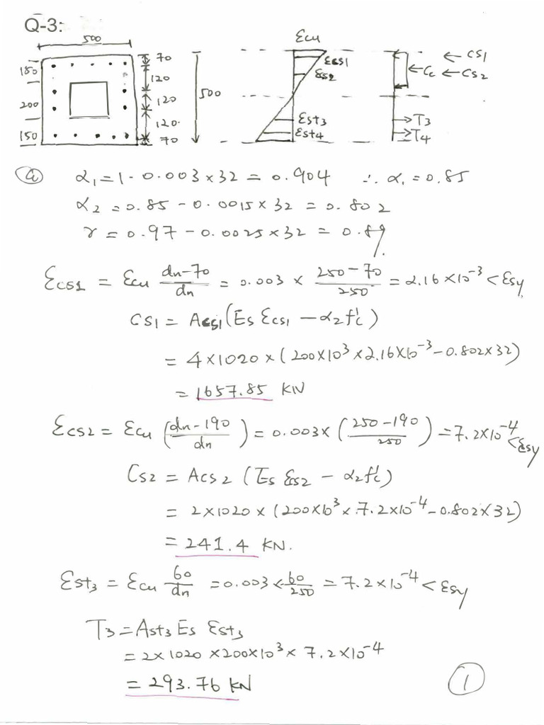 Column Problems Solution Q3-1 | PDF | Teaching Methods & Materials