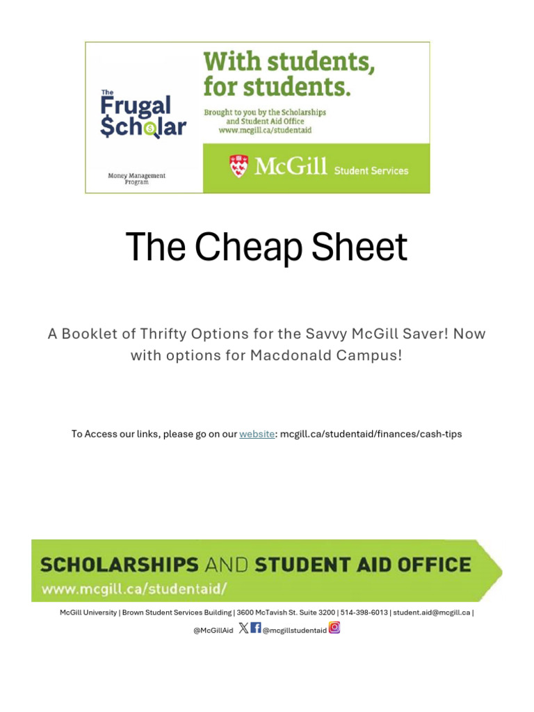 Cheap Sheet March 2024 Final | PDF | Grocery Store | Textbook