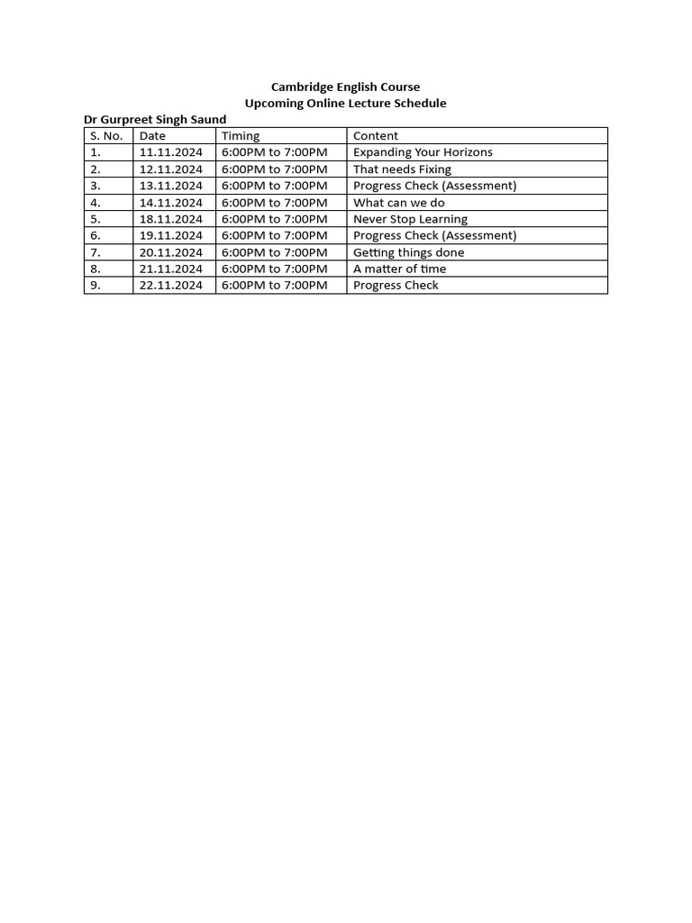 Cambridge English Course | PDF