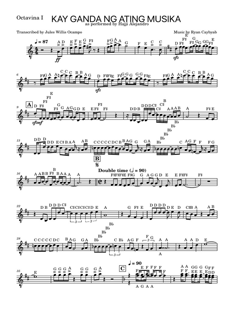 Kay Ganda NG Ating Musika Hajji Alejandro Rondalla-Octavina I | PDF