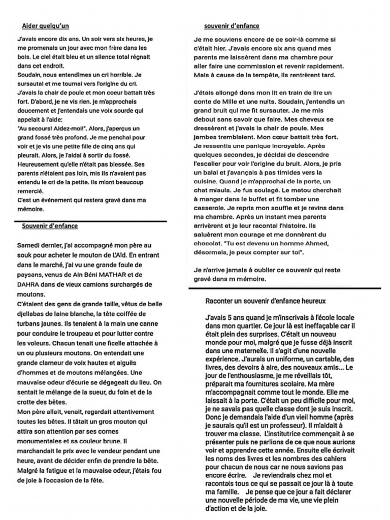 Expression Ecrit 2 | PDF
