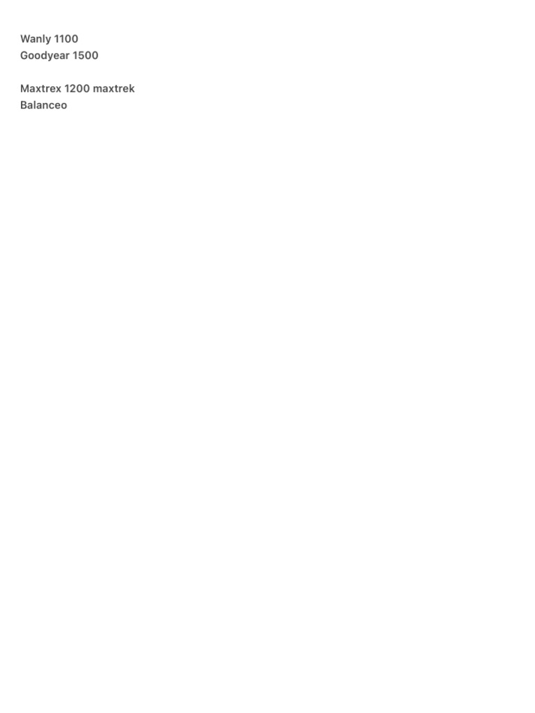 Wanly 1100 | PDF