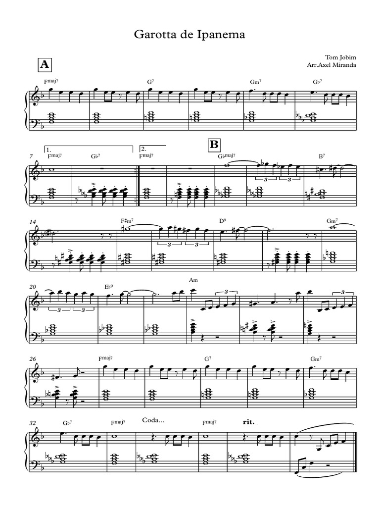 Garotta de Ipanema (Final) | PDF