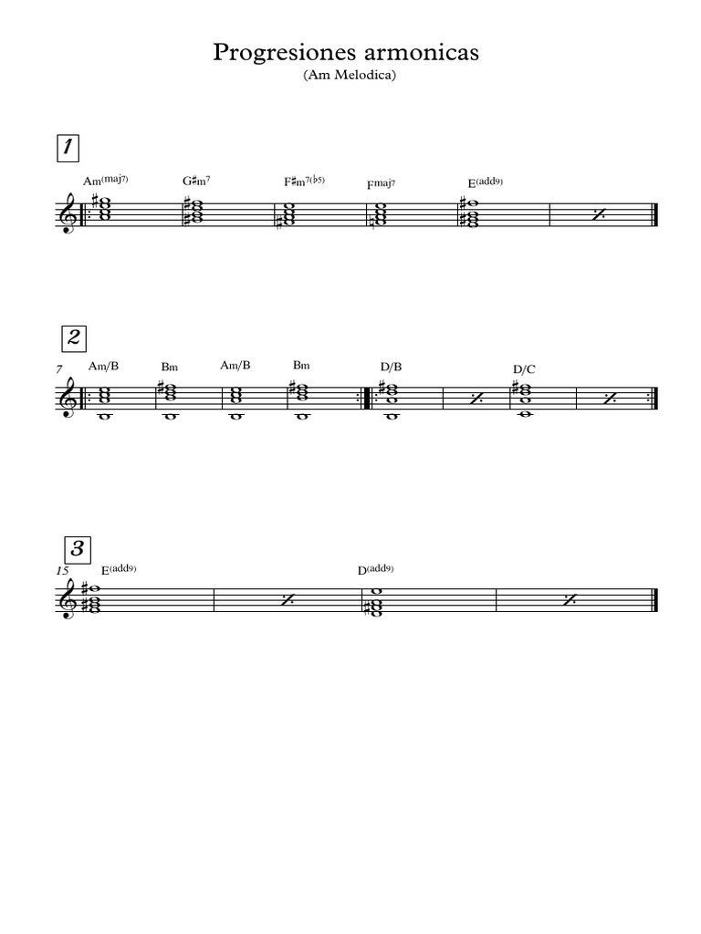 Progresiones Armonicas | PDF