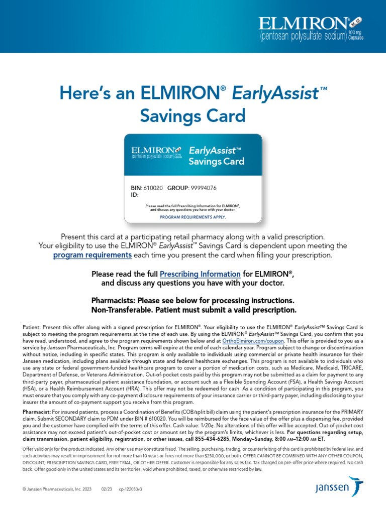 Elmiron | PDF | Prescription Drugs | Medical Prescription