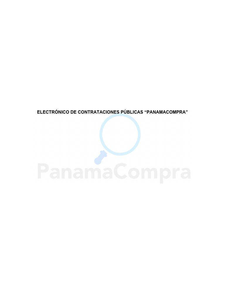 Instructivo PanamaCompra V3 | PDF | Usuario (informática)