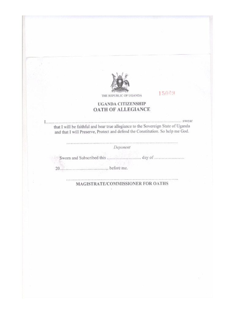 Notarized Oath of Allegiance (Download and Re-Attach Duly Signed) | PDF