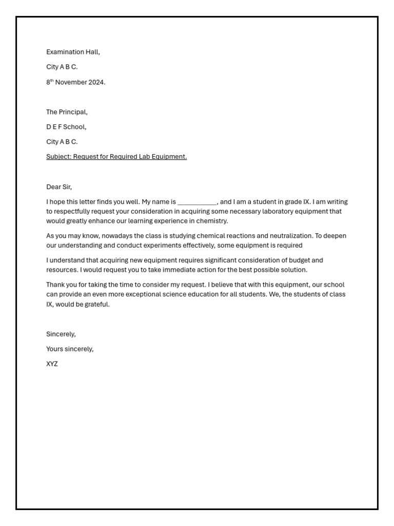 Ix - Official Letter Sample | PDF