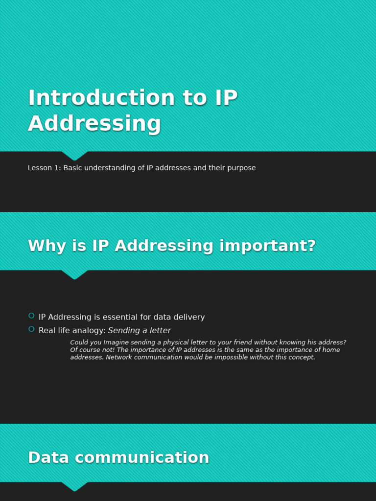IP Addressing Udemy Lesson 1 | PDF | Computers