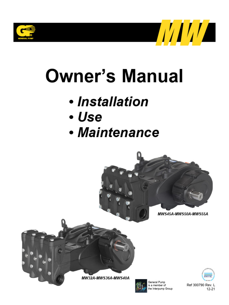 MW OwnerMan | PDF | Pump | Valve