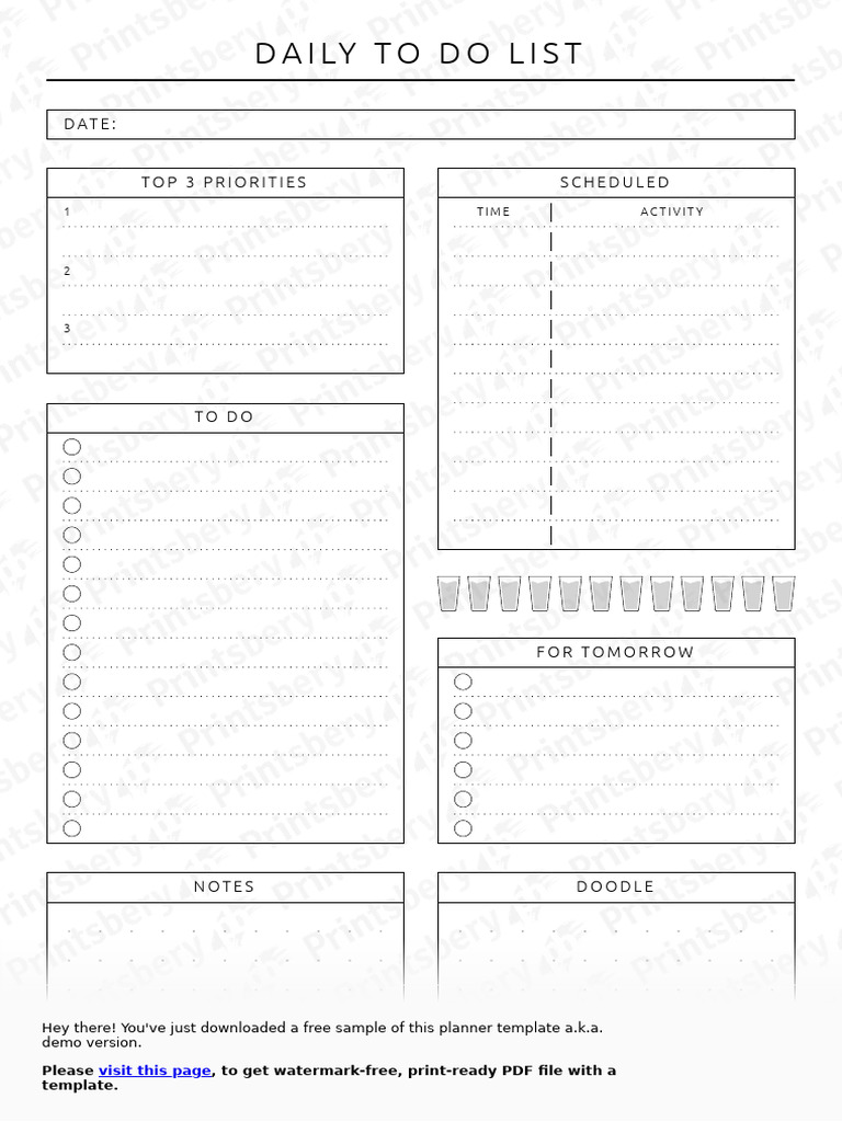 Daily To-Do List Template | PDF