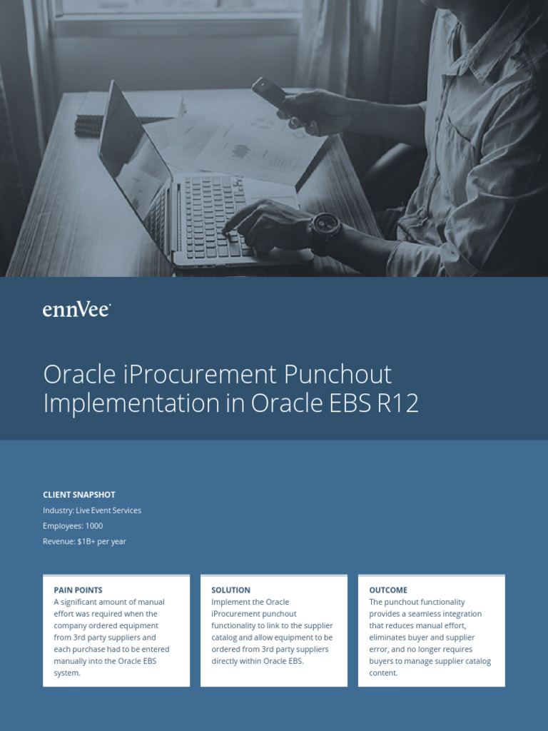 Ennvee - Whitepaper Oracle Ebs Iprocurement Punchout Implementation | PDF | Procurement ...