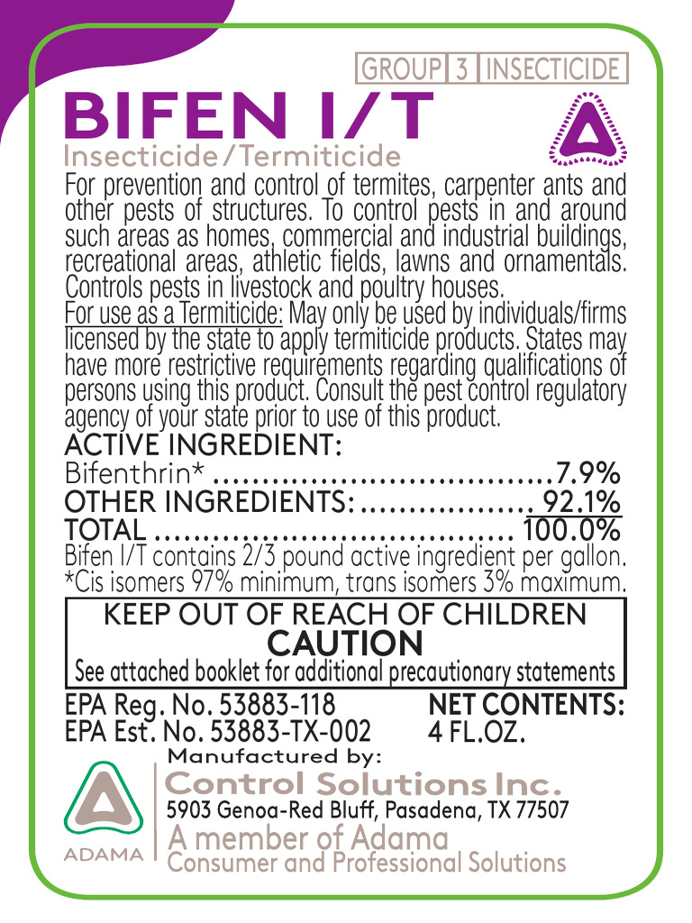 Bifen IT Label 6-7-17 | PDF | Basement | Pest (Organism)