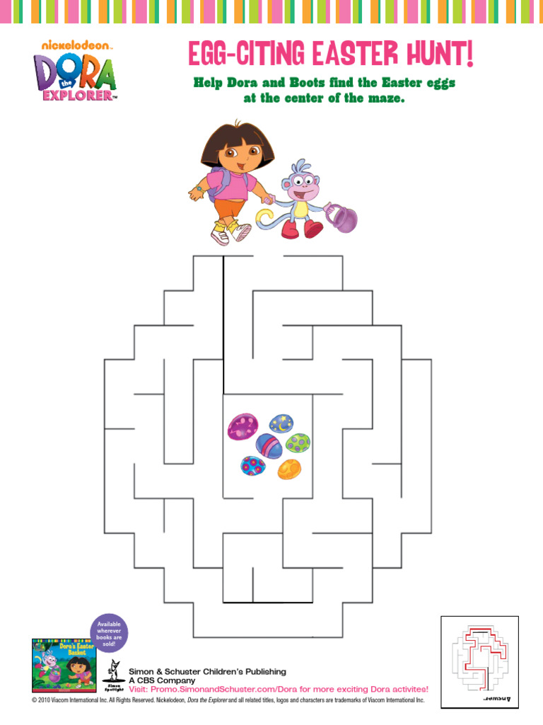 Dora's Egg-citing Easter Maze | PDF | General Fiction