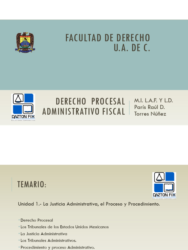 Justicia Administrativa Y Procedimientos Fiscales Pdf Jurisdicción