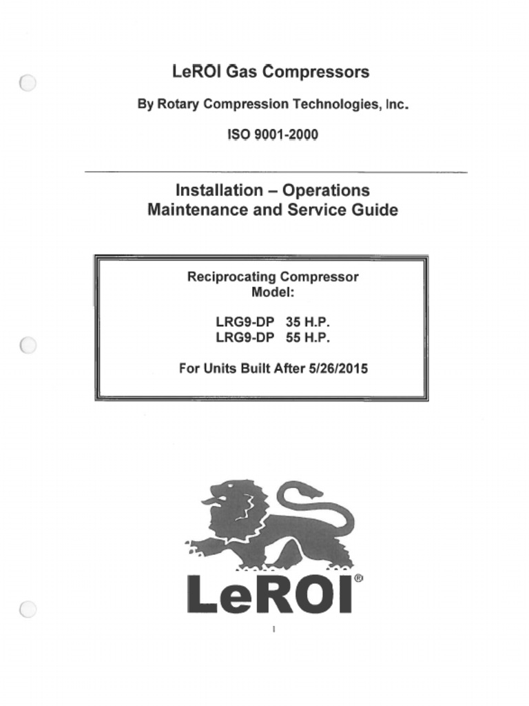 MANUAL SN 5715X45 SECT 1 PARTS 1 AUG 15 (2) LEROI | PDF