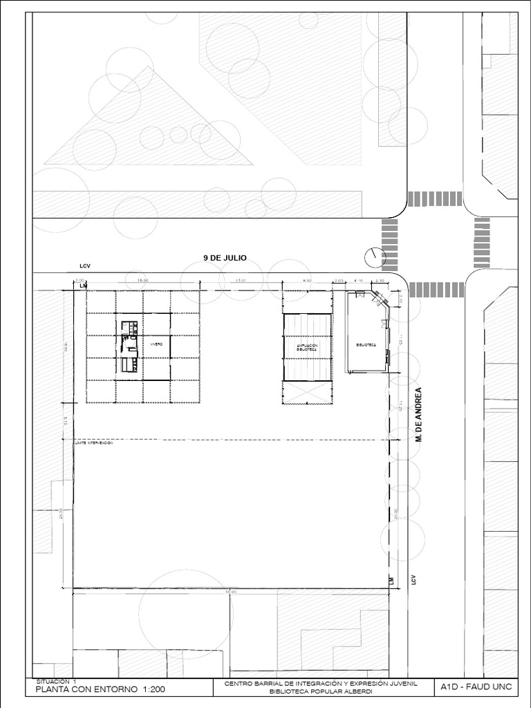 A1d - Situación 1 - Planta Con Entorno - Esc.200 - A2 | PDF