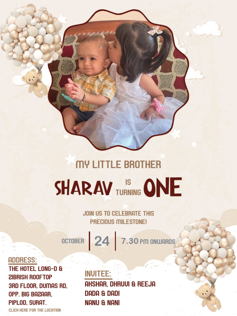 Family Celebration Invite | PDF