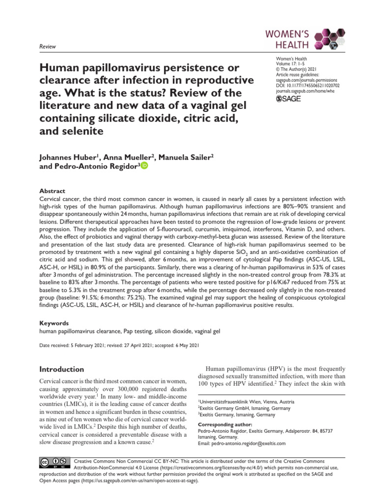 HPV Gel: A Breakthrough in Treatment | PDF | Cervical Cancer | Medicine