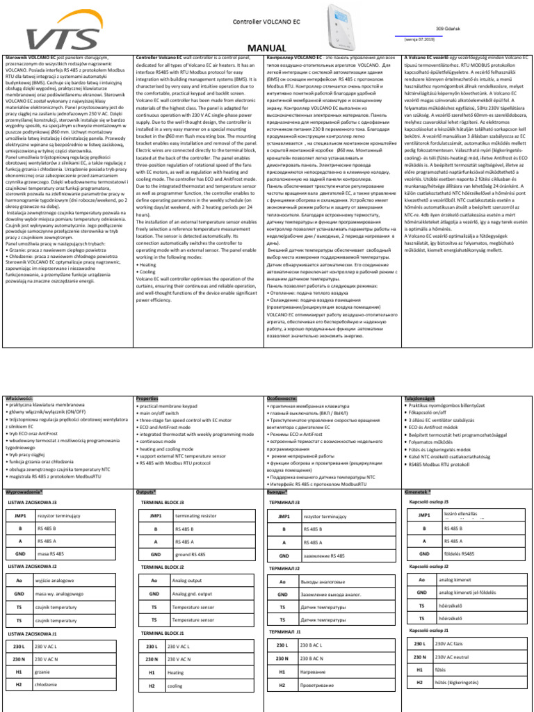 Volcano EC Controller | PDF